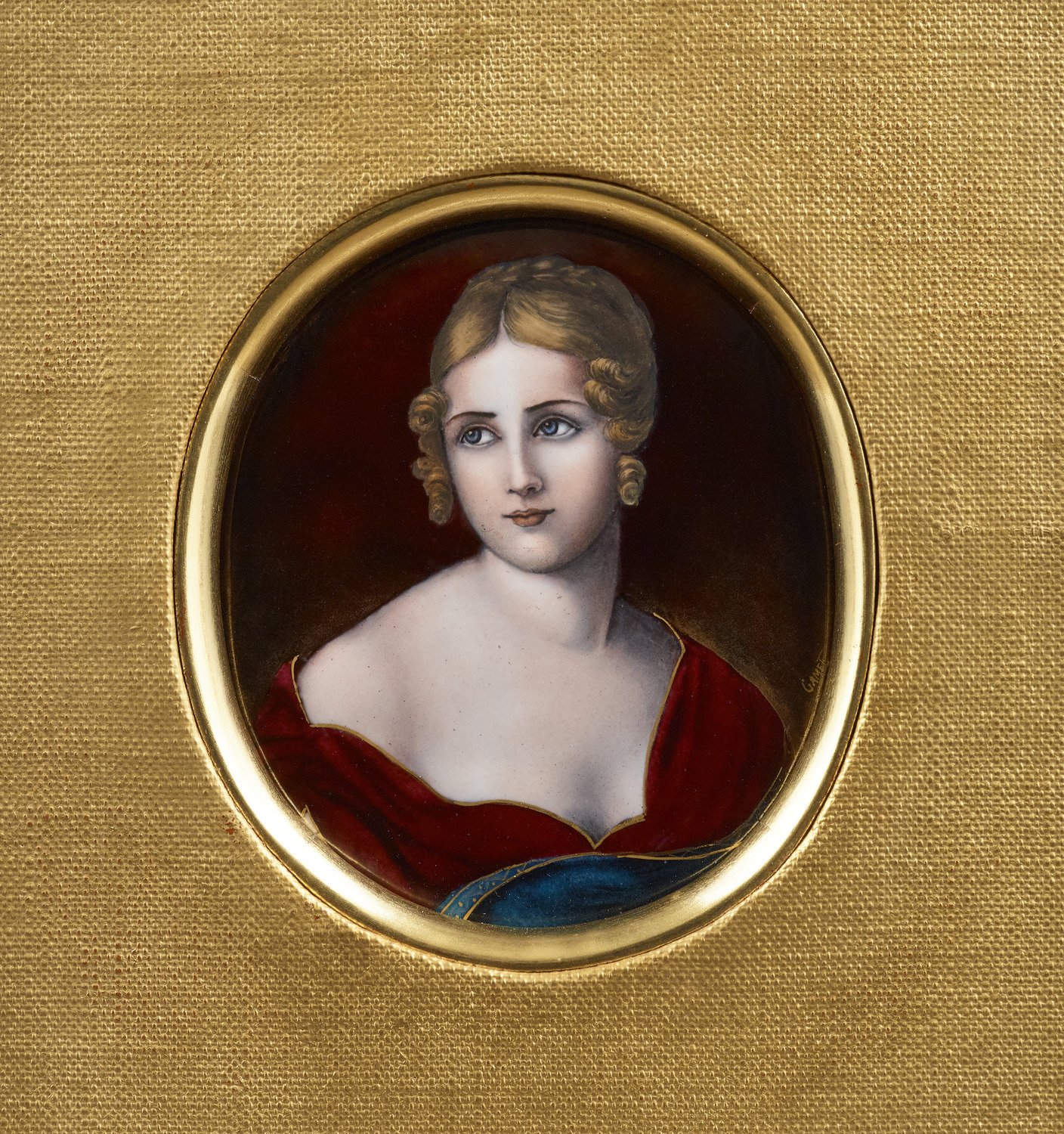 Enamel Painting Based on Pauline Bonaparte|Gamet |Search Collection ...